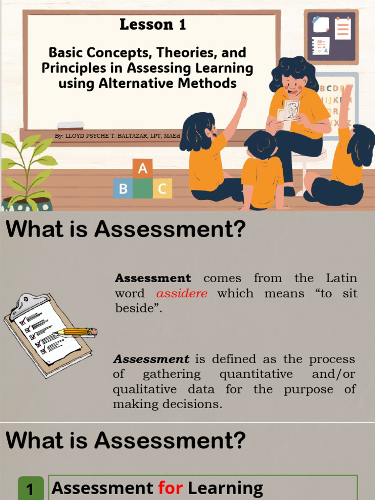 Assessing Learning with Alternative Methods | PDF | Educational ...