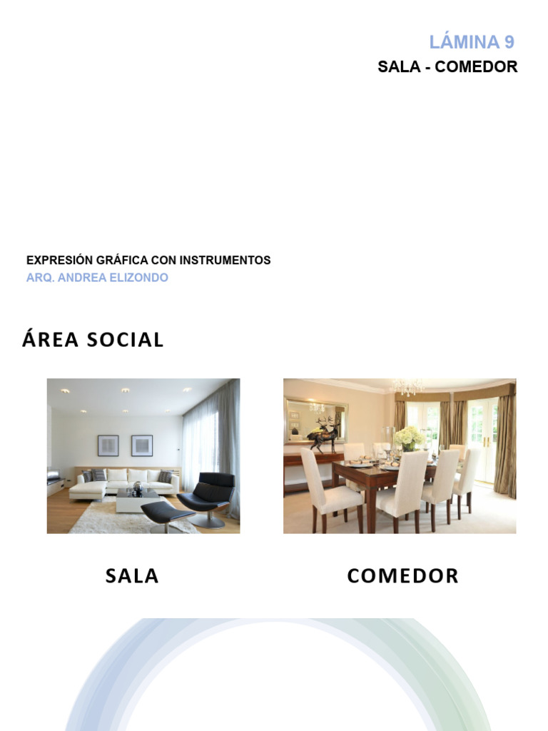 Lamina 9 Sala Comedor | PDF