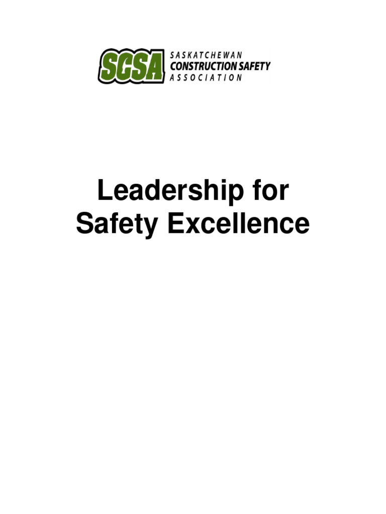 Manual - Leadership For Safety Excellence v8.0 30-Jun-21 | PDF ...