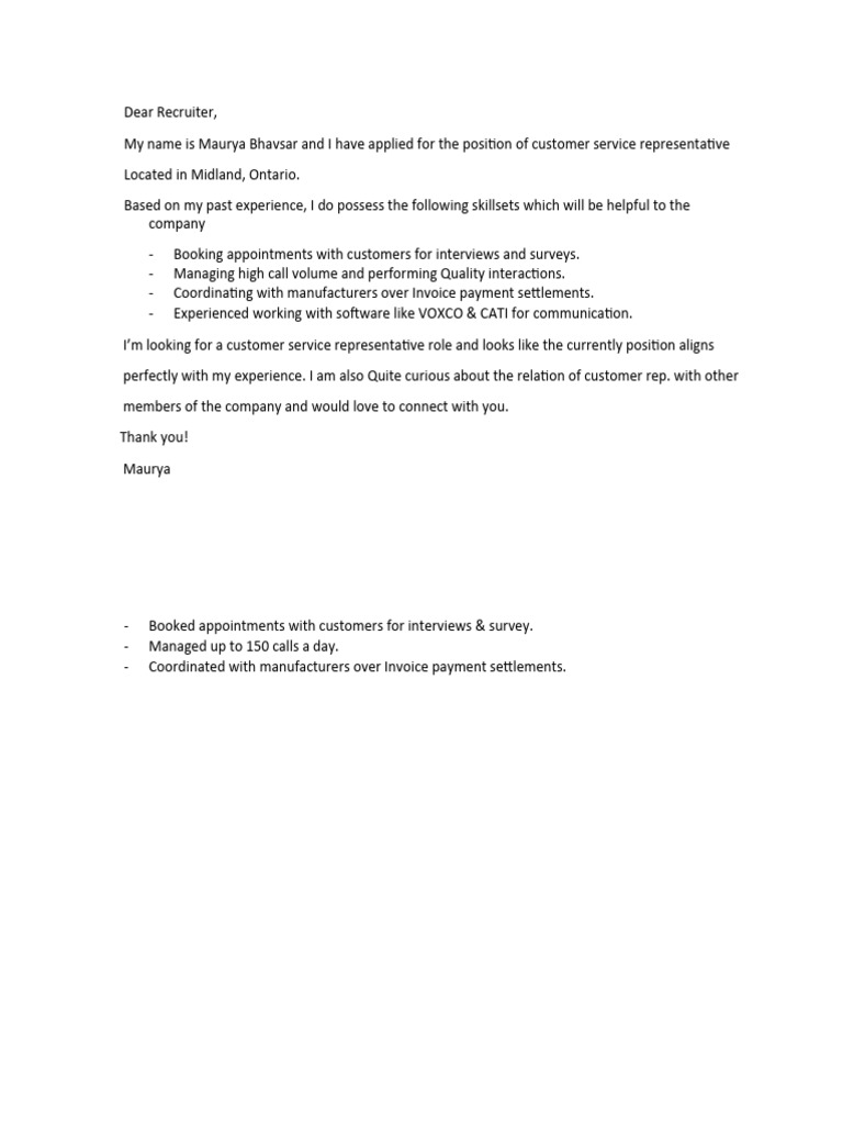 Recruiter Message | PDF