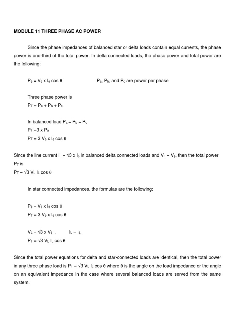 10. 3 Phase Power | PDF | Manufactured Goods | Materials Science