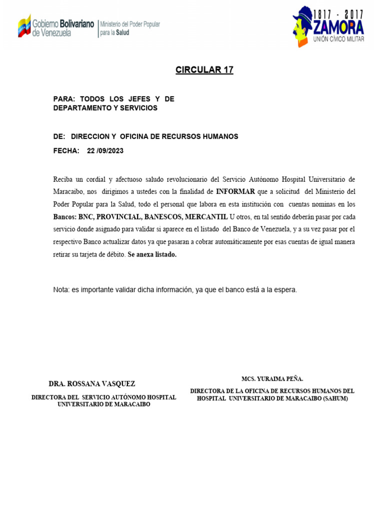 Validación de Cuentas Nomina Circular 17 | PDF