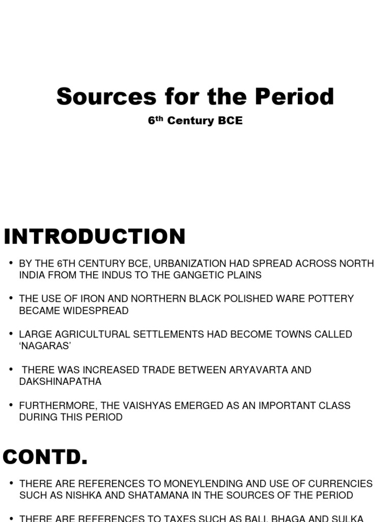 1.sources of 6TH Century Bce | PDF