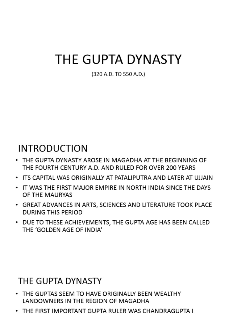 14.the Gupta Dynasty | PDF