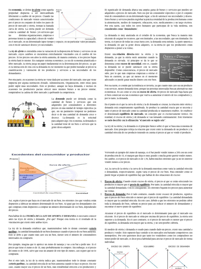 Conceptos Basicos de Oferta y Demanda | PDF | Oferta (economía ... Conceptos Basicos de Oferta y Demanda | PDF | Oferta (economía ...