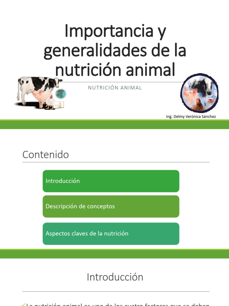 Importancia de La Nutrición Animal | PDF | Nutrición | Dieta y nutrición