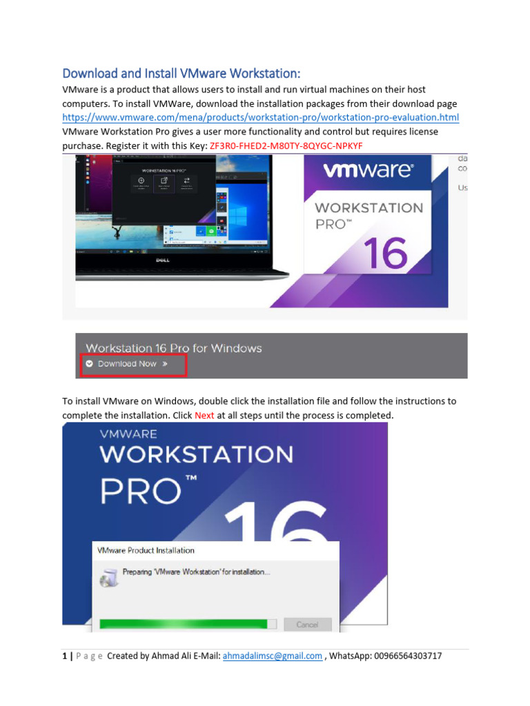 9-Install VMware Workstation | PDF | Installation (Computer Programs ...