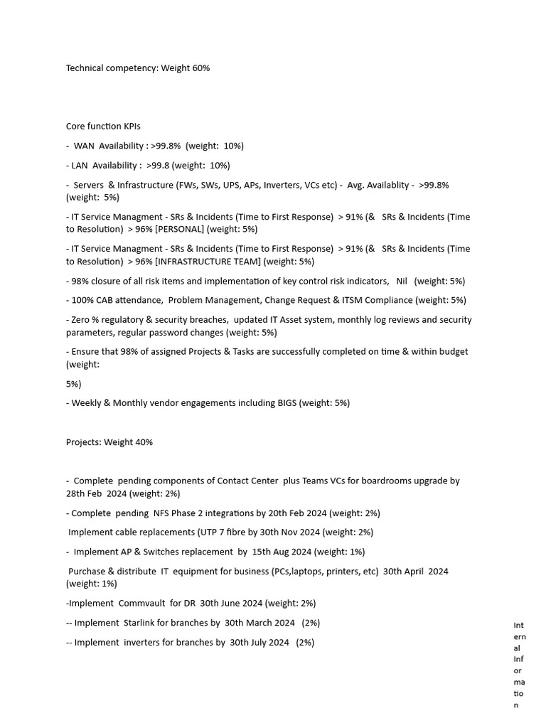 Technical Competency | PDF