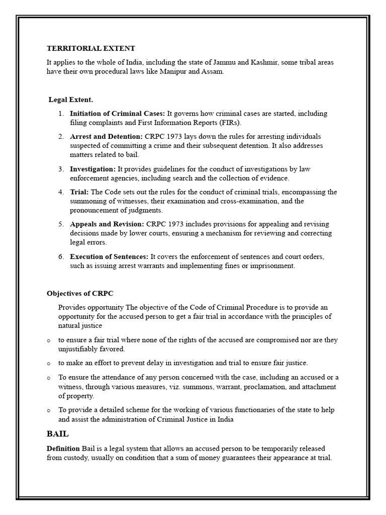 CRPC | Download Free PDF | Bail | Magistrate