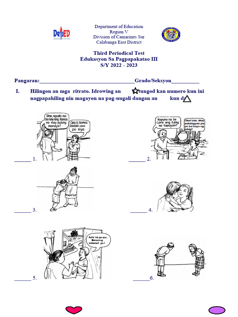 3rd Grading Exam | PDF