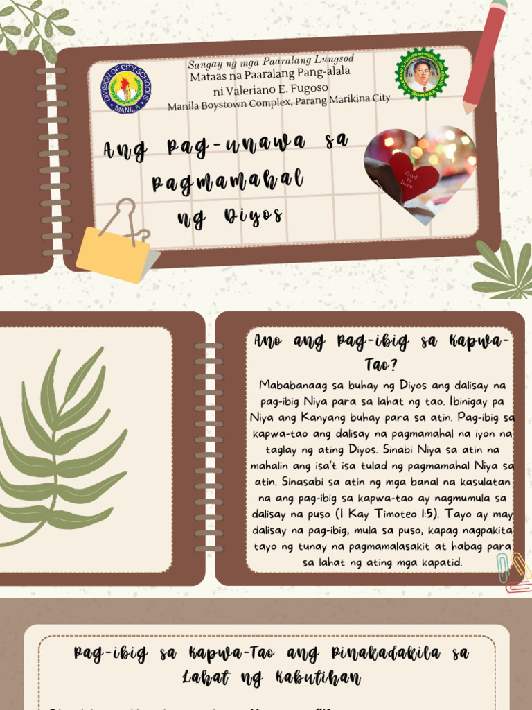 Ang Pag Unawa Sa Pagmamahal NG Diyos | PDF