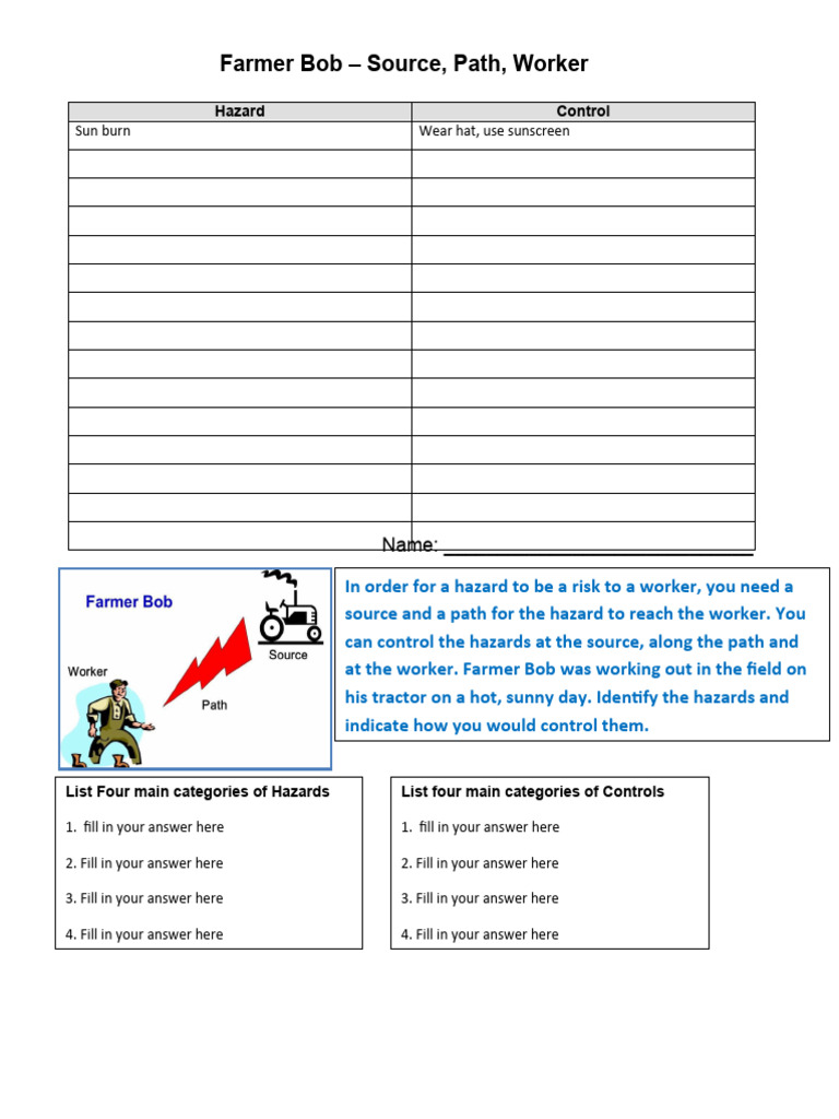 Farmer Bob exercise | PDF