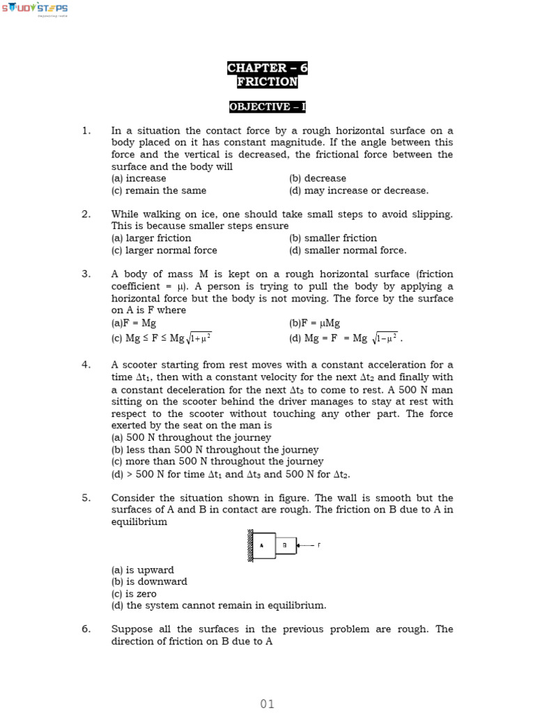 06 Friction | PDF | Force | Friction