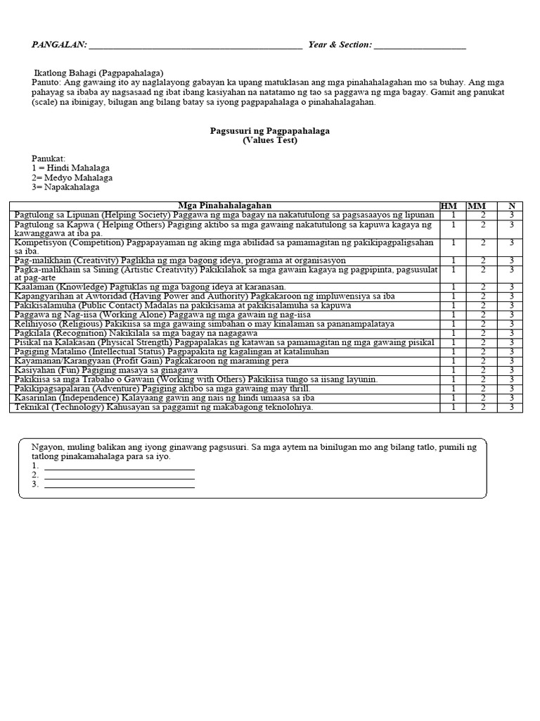 Pagsusuri-ng-Pagpapahalaga | PDF