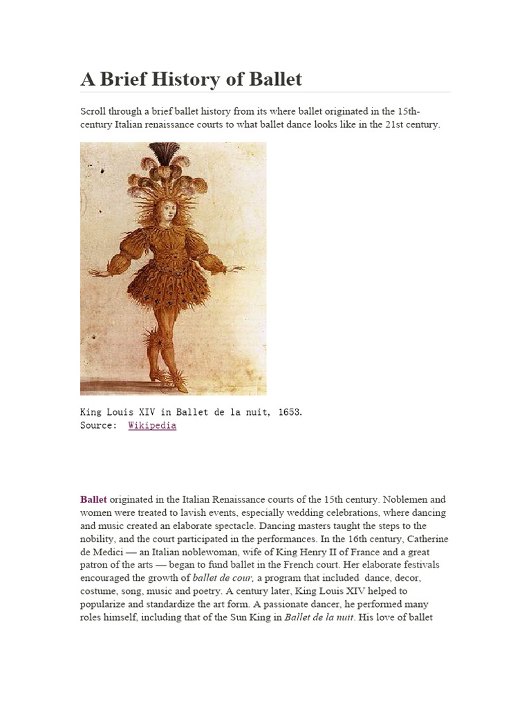 Ballet | PDF | Ballet | Choreography