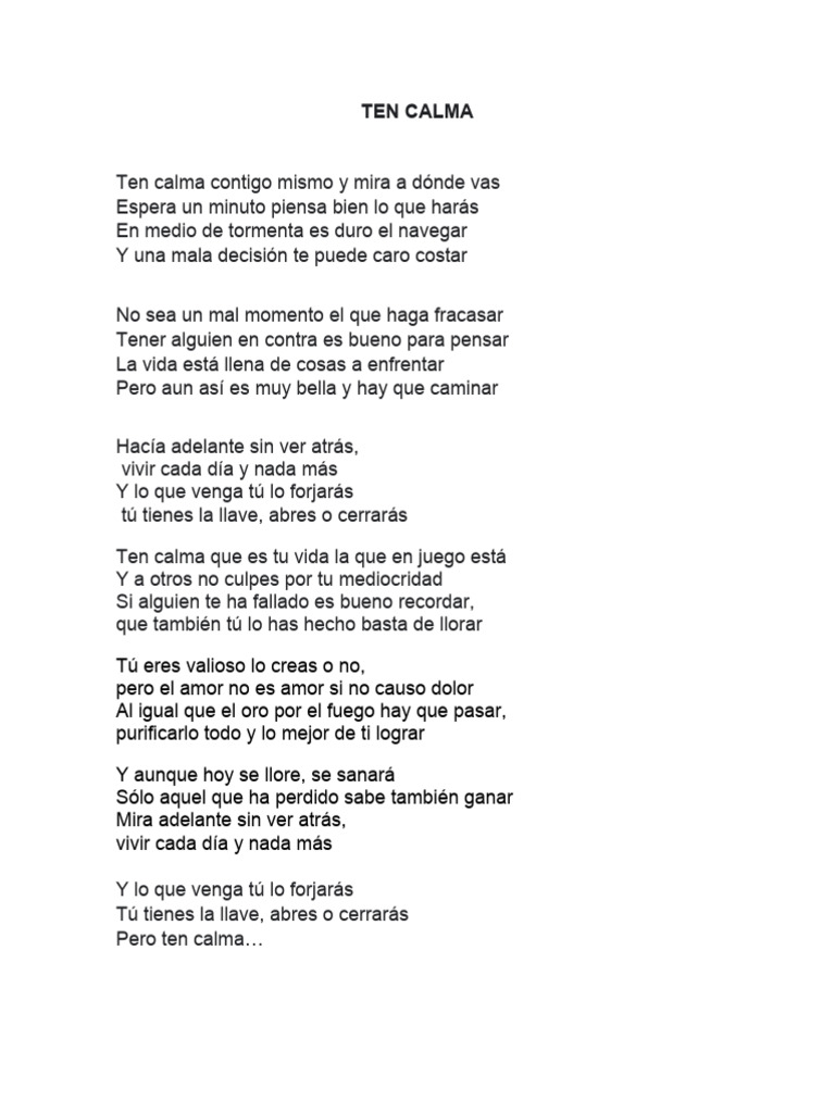 TEN CALMA | PDF