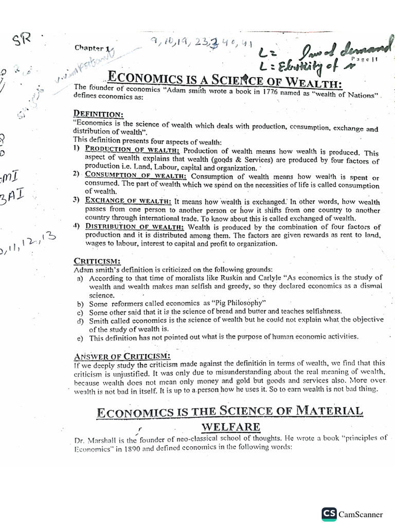 Microeconomics Notes for BBA 1st Sem | PDF