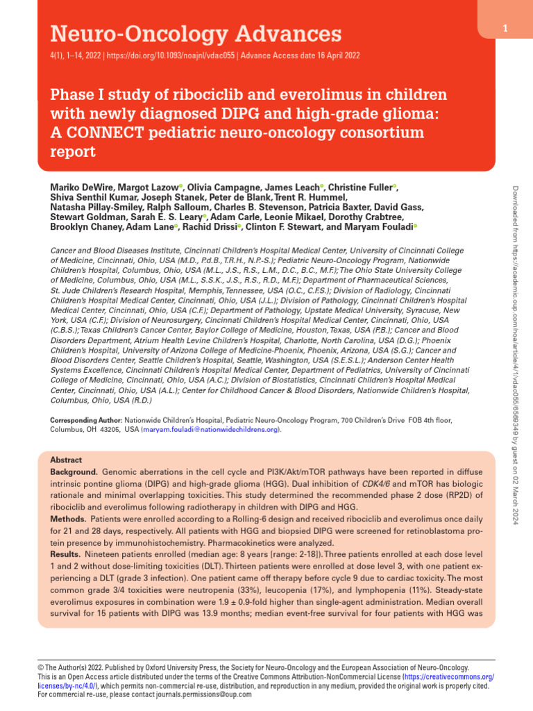 DeWire 2022 | PDF | Cell Cycle | Radiation Therapy