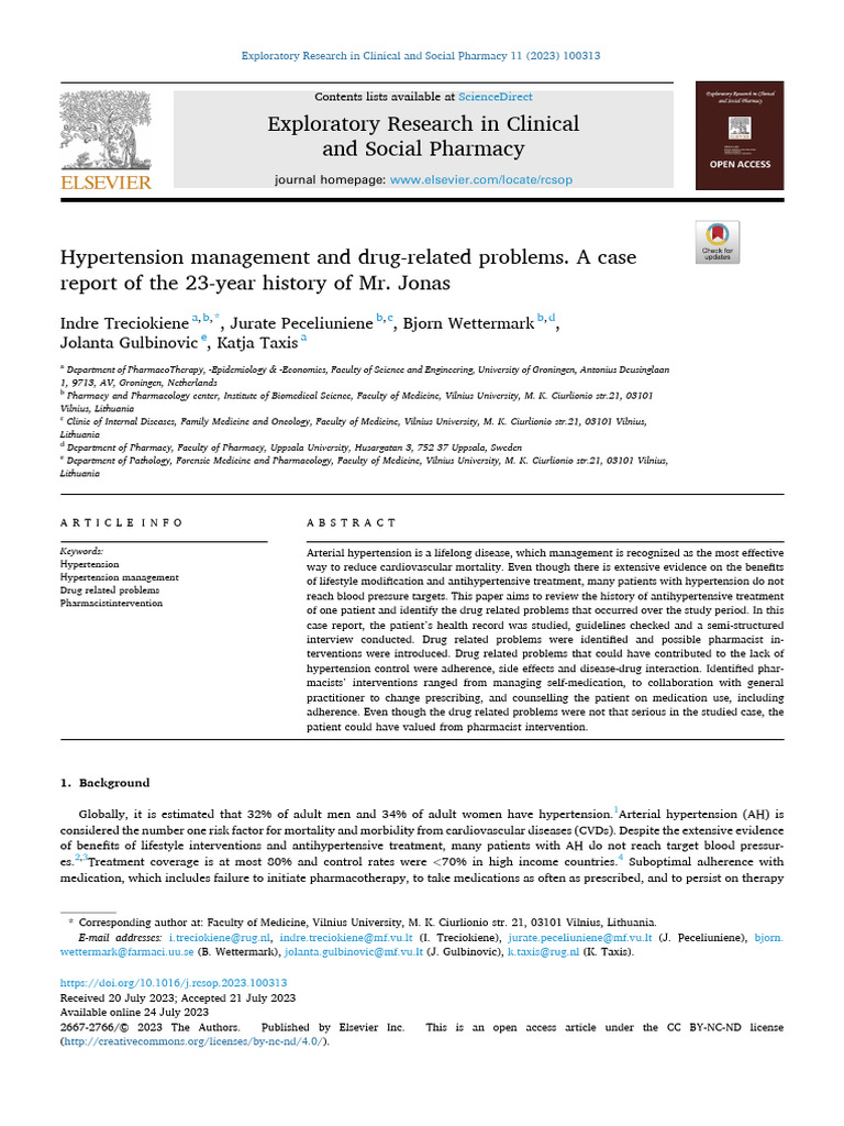 23 tahun HT | PDF | Pharmacy | Hypertension