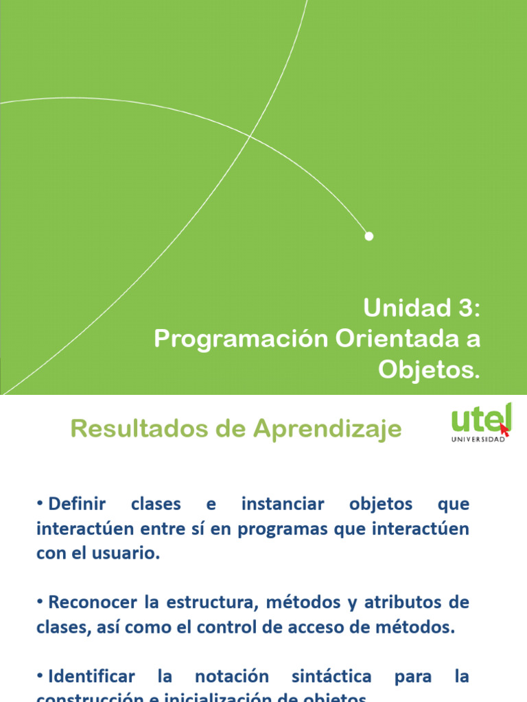 Recurso 3 | PDF | Objeto (informática) | Constructor (Programación Orientada a Objetos)