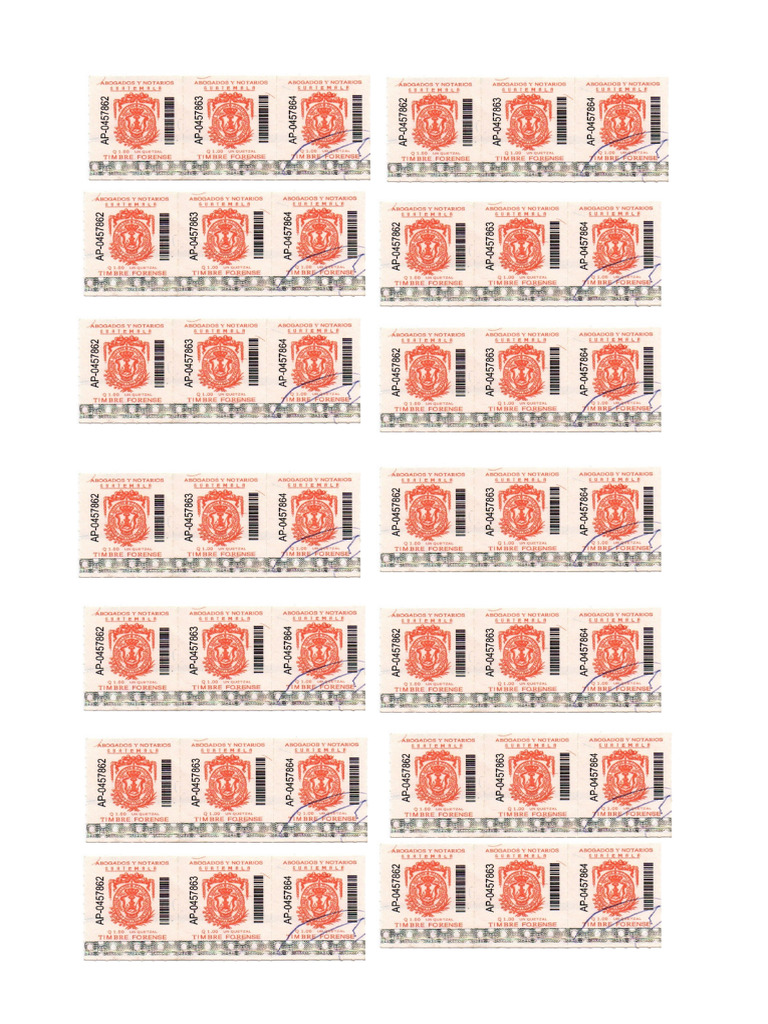 Timbre Forense de 1 q | PDF