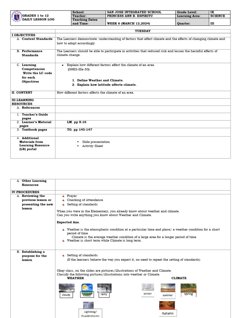 DEMO | Download Free PDF | Equator | Climate