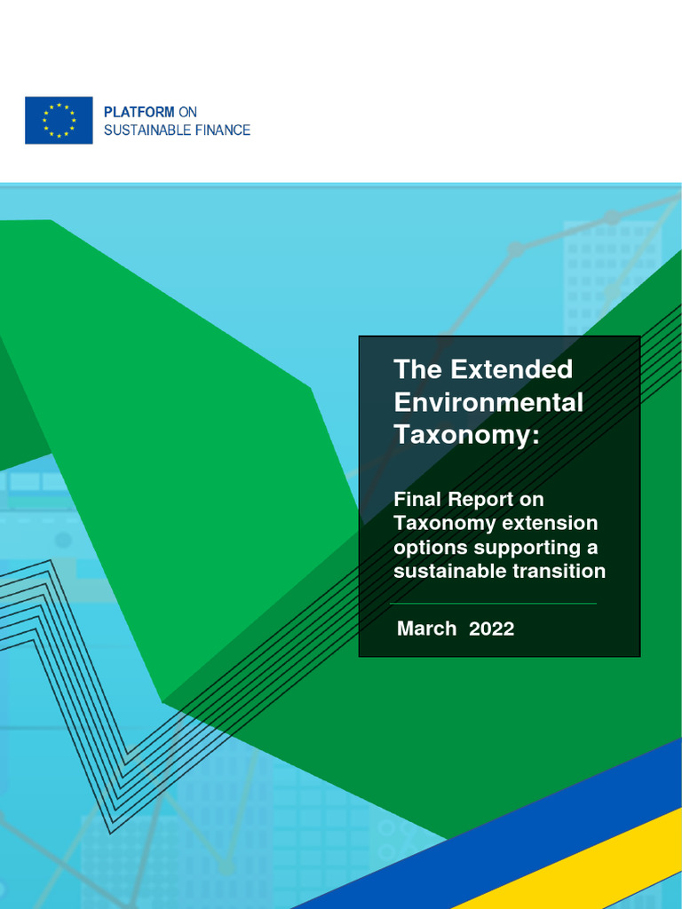 The Extended Environmental Taxonomy:: Final Report On Taxonomy ...