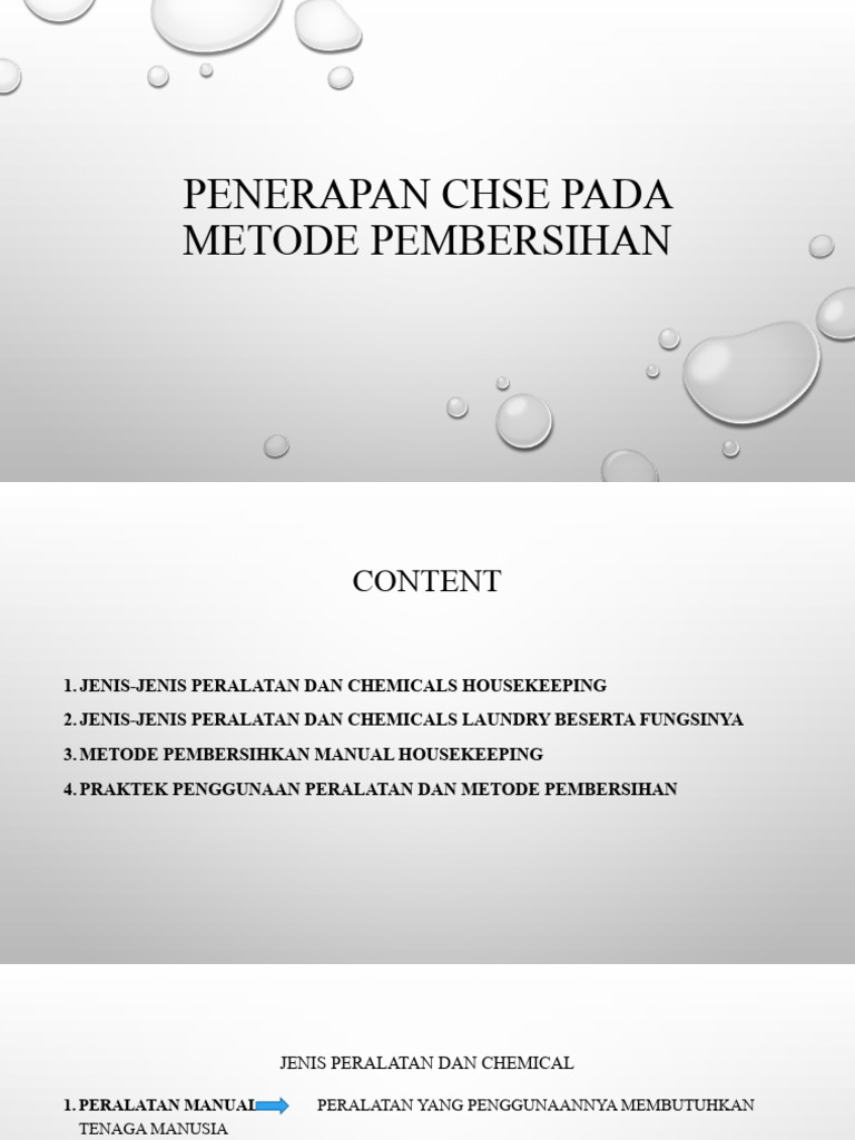 Peralatan Chse | PDF