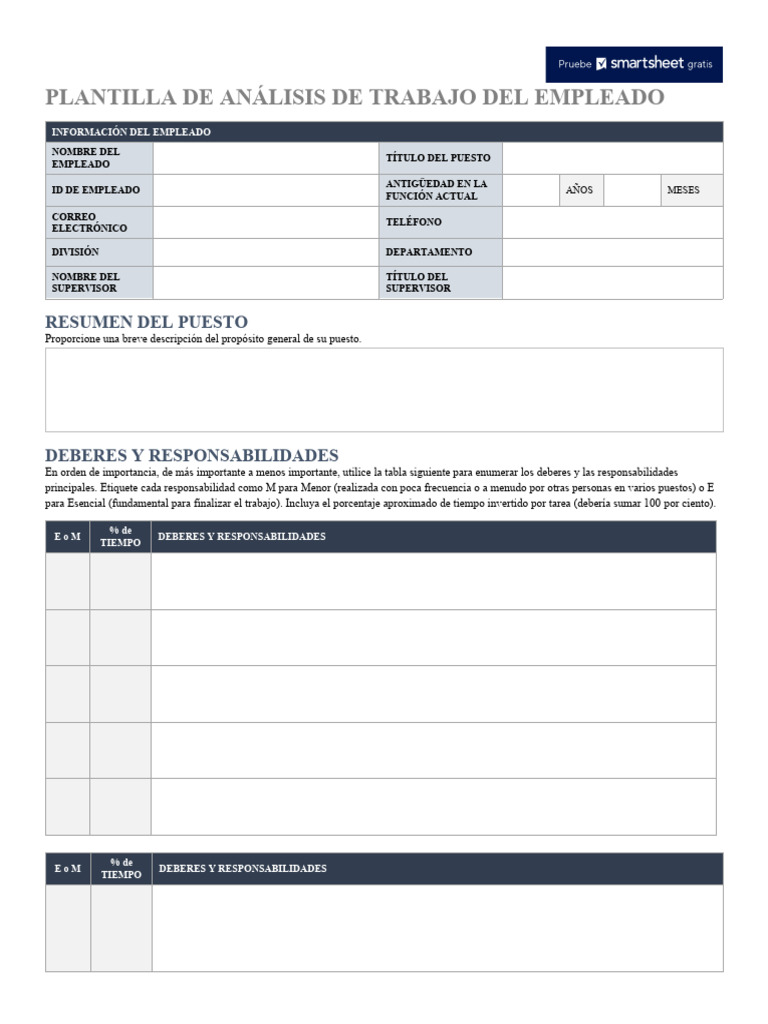 IC Employee Job Analysis 9277 - WORD - ES | PDF