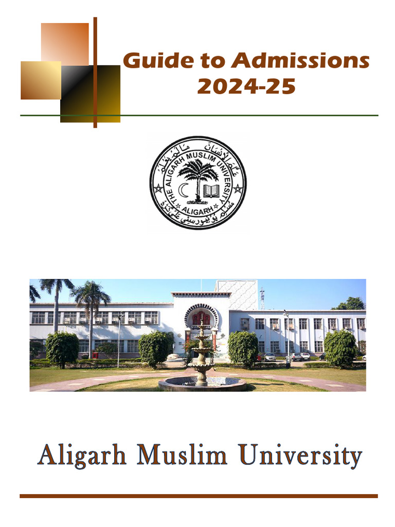 AMU Admissions Guide 2024-25 | PDF | University And College Admission ...