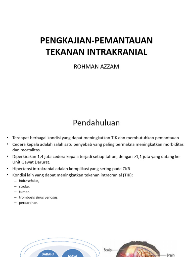2 - Pengkajian-Pemantauan Tekanan Intrakranial | PDF