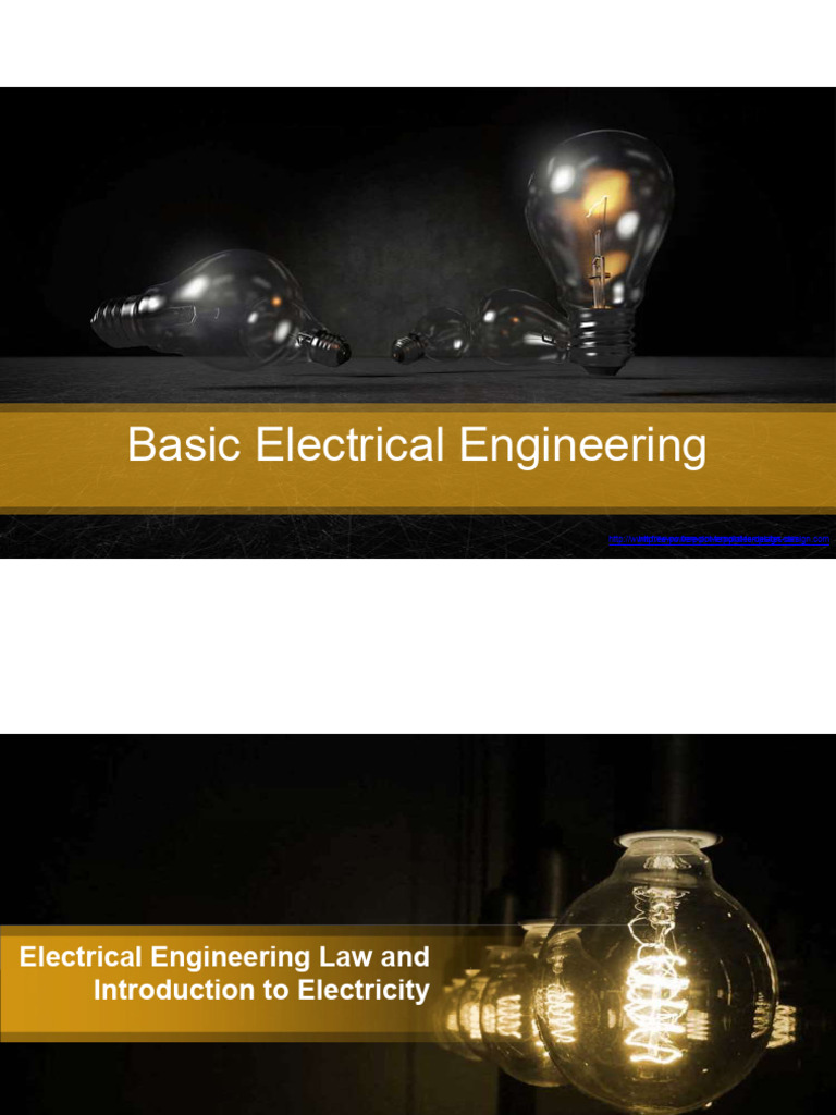 Electrical Engineering Law and Introduction To Electricity | PDF ...