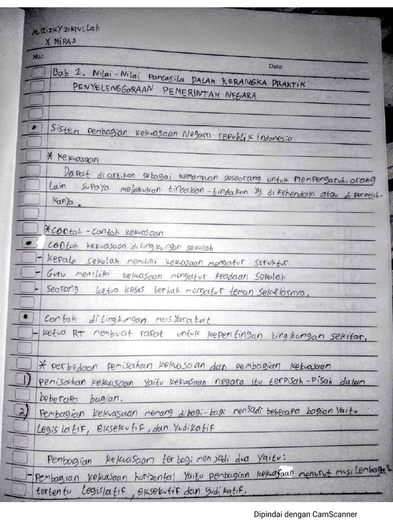 Muhammad Rizky Zikrullah X MIPA 3 | PDF