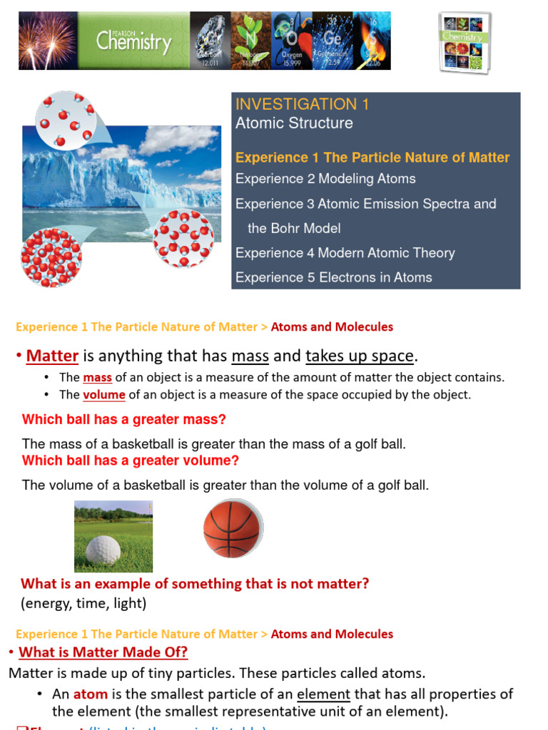 Intro to Atomic Structure | PDF | Matter | Molecules