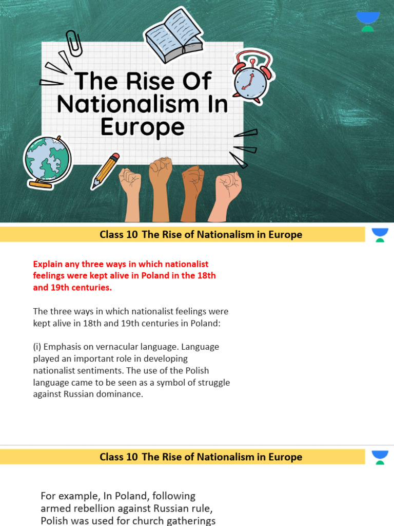 Rise of Nationalism in Europe Pyq | PDF | Nationalism | German Empire
