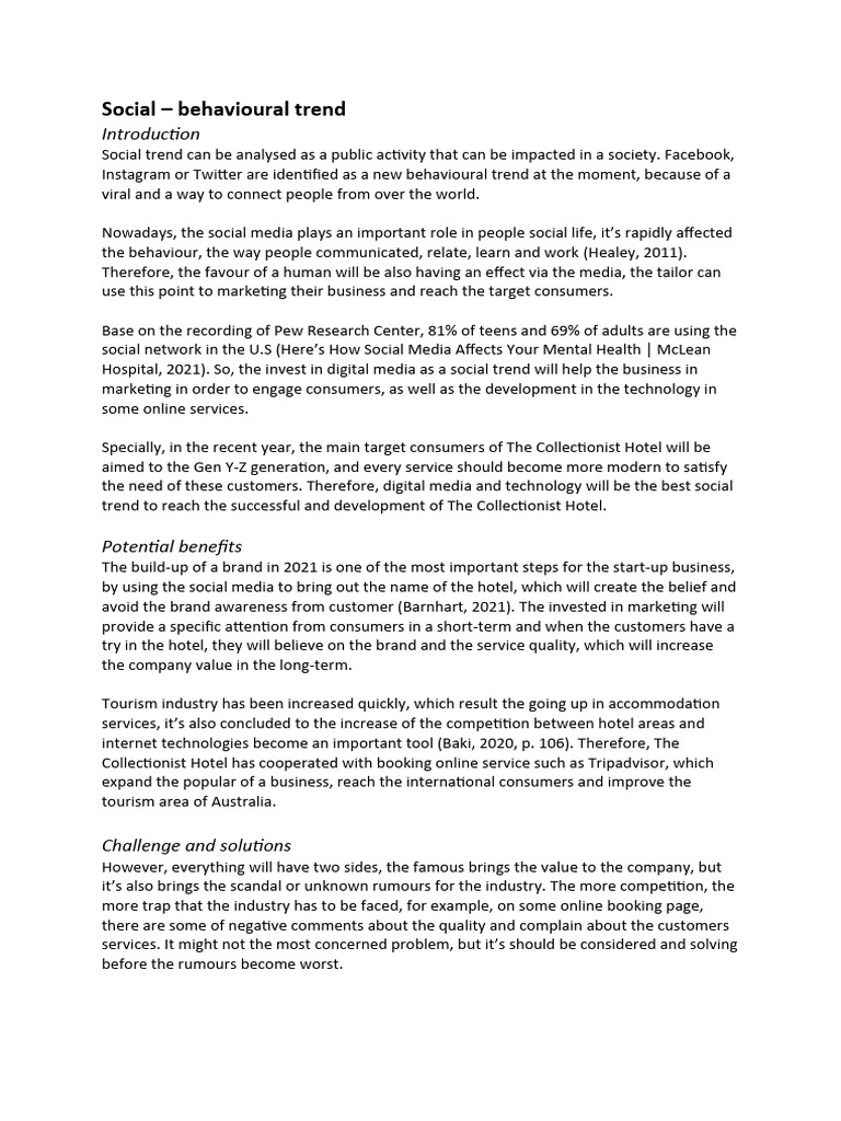 Social Trend | PDF | Social Media | Popular Culture & Media Studies