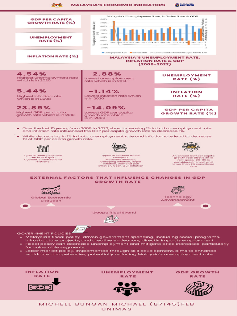 Individual Assignment Infographic | PDF | Unemployment | Inflation