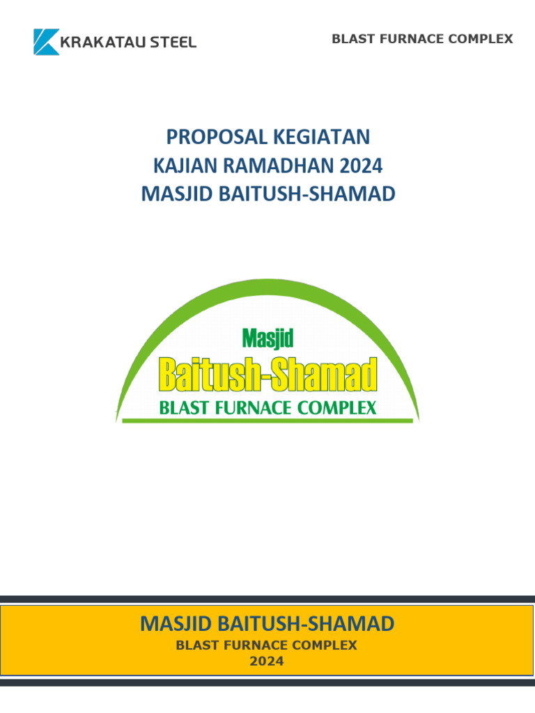 Proposal Kajian Ramadhan 2024 | PDF