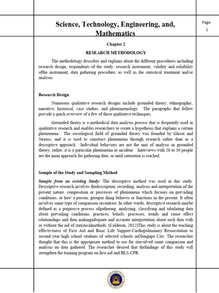 Chapter 2 Format | PDF | Qualitative Research | Methodology