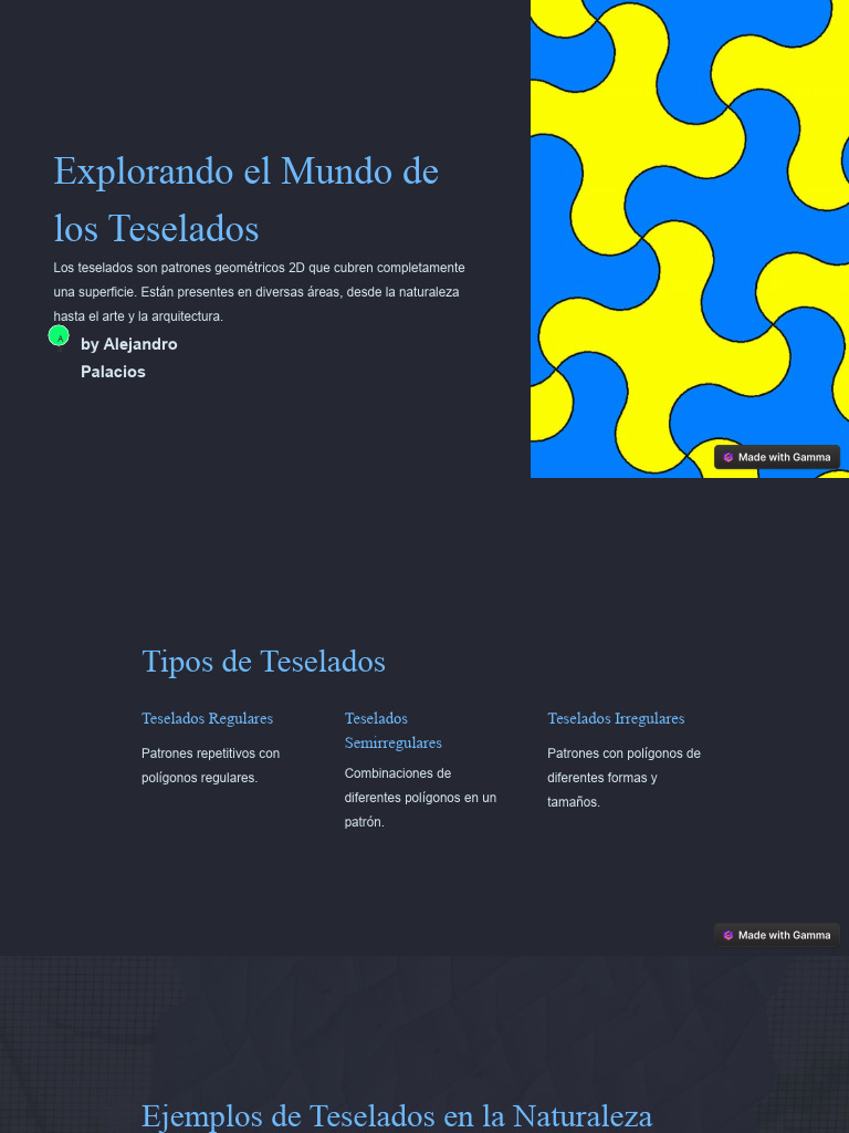 Tipos y Usos de Teselados Geométricos | PDF | Geometría