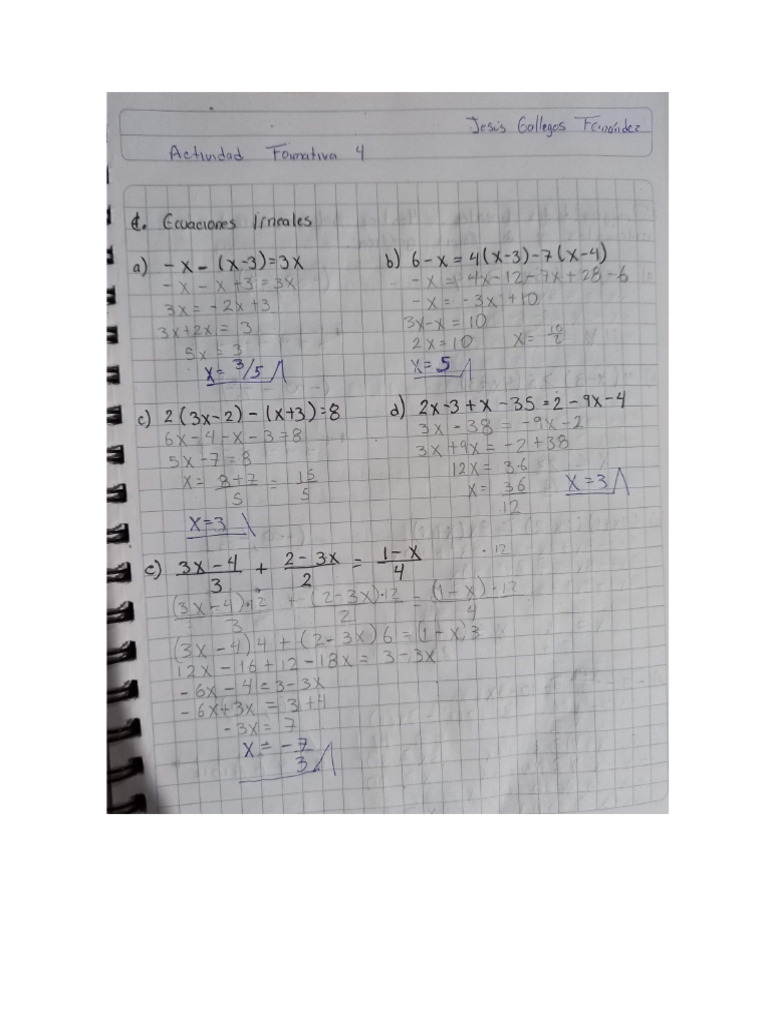 AF4 - ALgebra Lineal | PDF