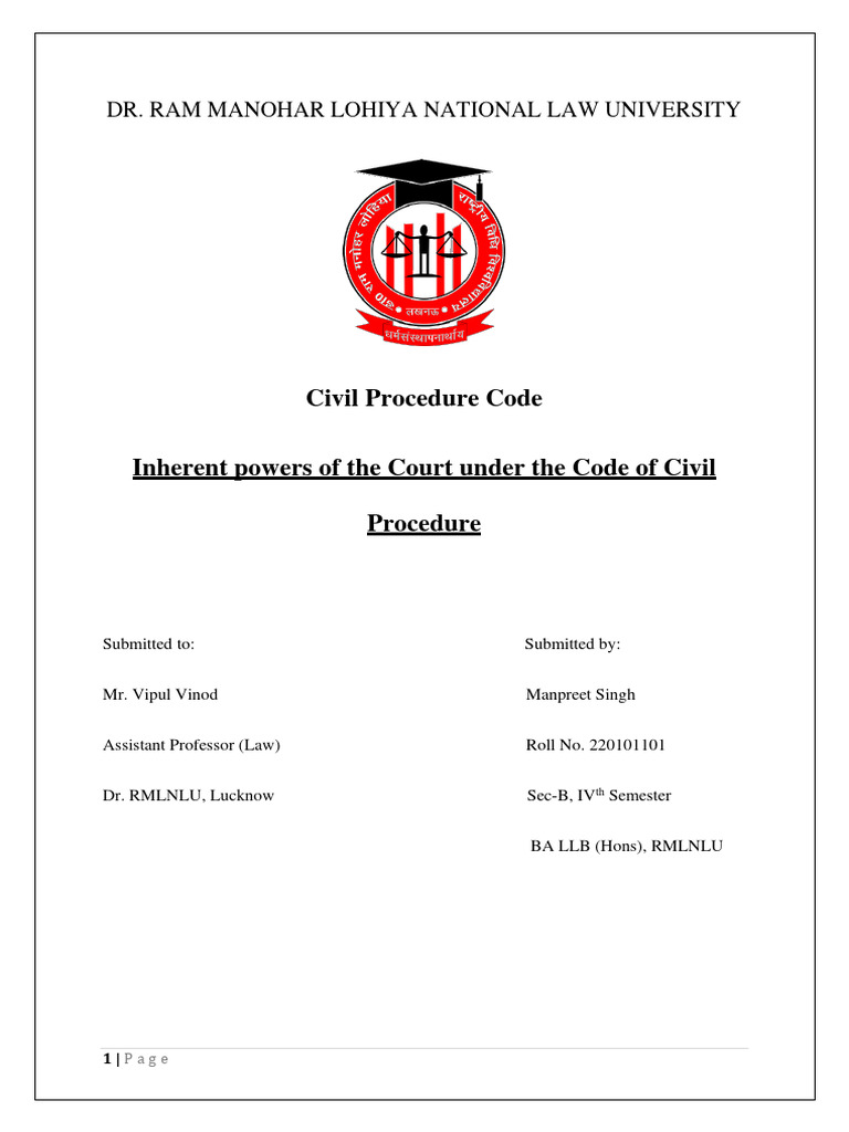 Manpreet Singh CPC Project | PDF