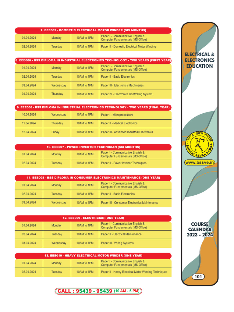 BSS Time Table | PDF | Closed Circuit Television | Air Conditioning