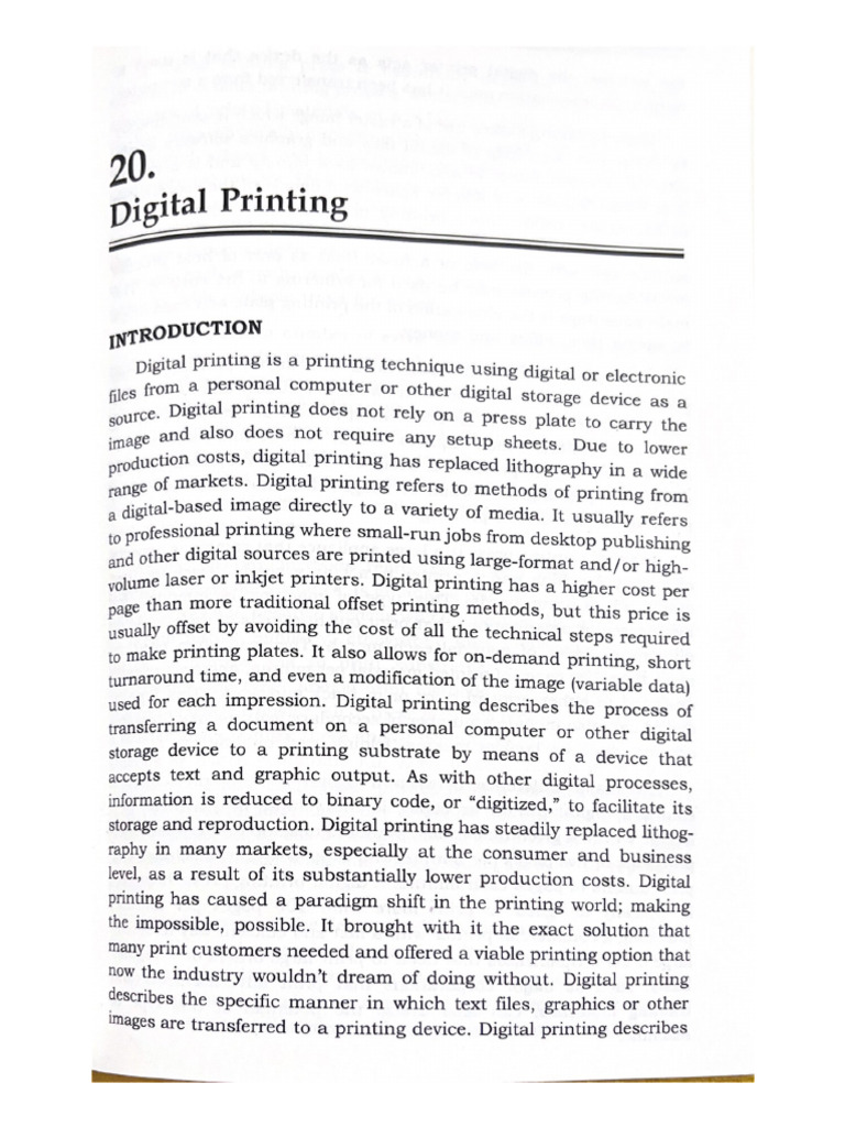 Digital Printing | PDF