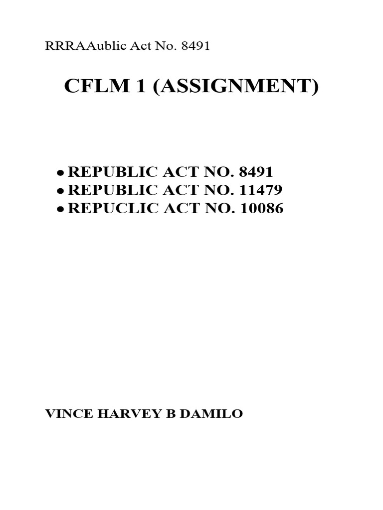 CFLM 1 Assignment | PDF | Flag