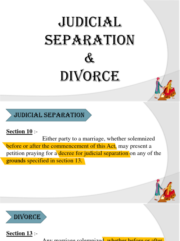 Judicial Separation and Divorce | PDF | Divorce | Husband