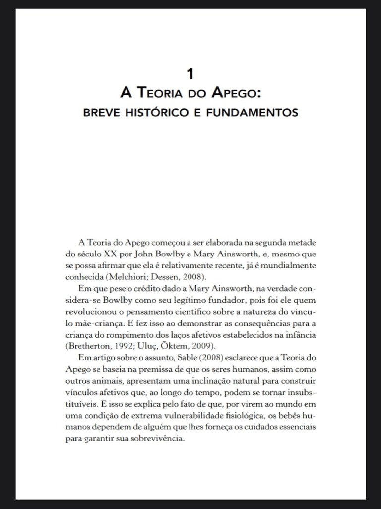 Teoria do Apego: História e Fundamentos | PDF | Teoria do Apego | Empatia
