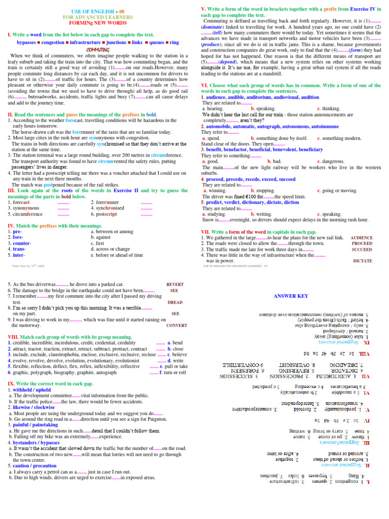 (123doc) - Use-Of-English-For-Advanced-Learners-07 | PDF | Commuting ...