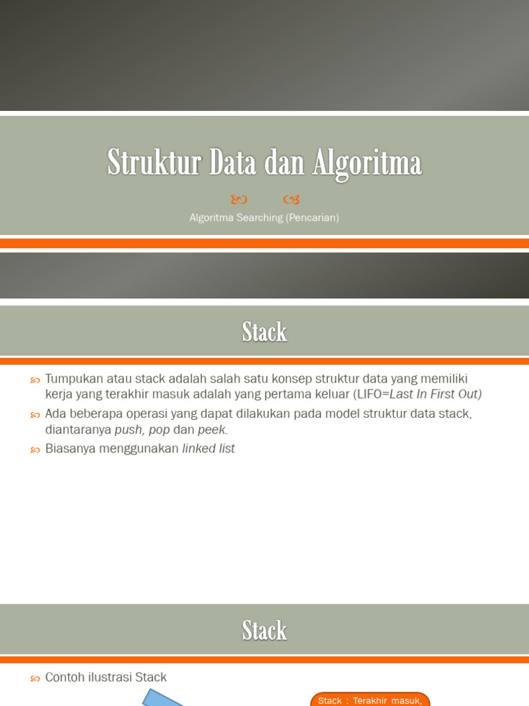 Struktur Data Dan Algoritma (Searching Algorithm 1) | PDF