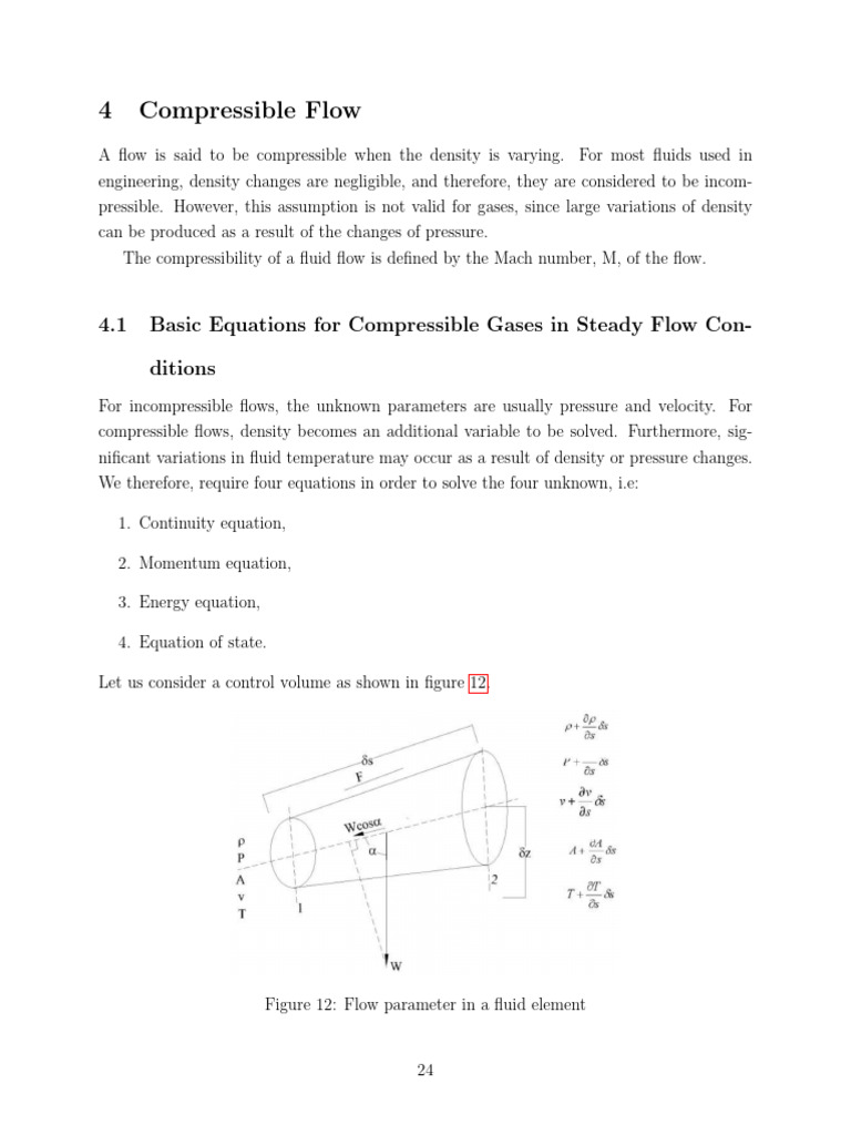 EMG 2307_Chapter4_2022 | PDF | Fluid Dynamics | Compressible Flow